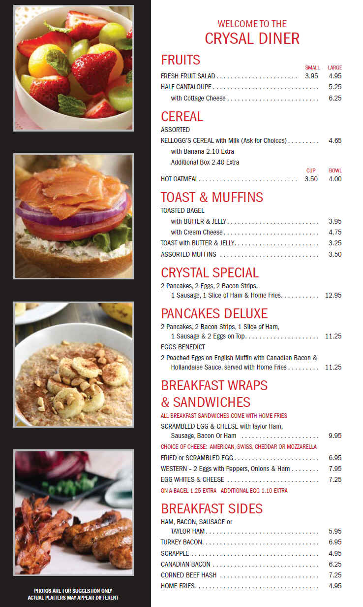 www.crystaldiner Crystal Diner Restaurant Diner Toms River New Jersey
